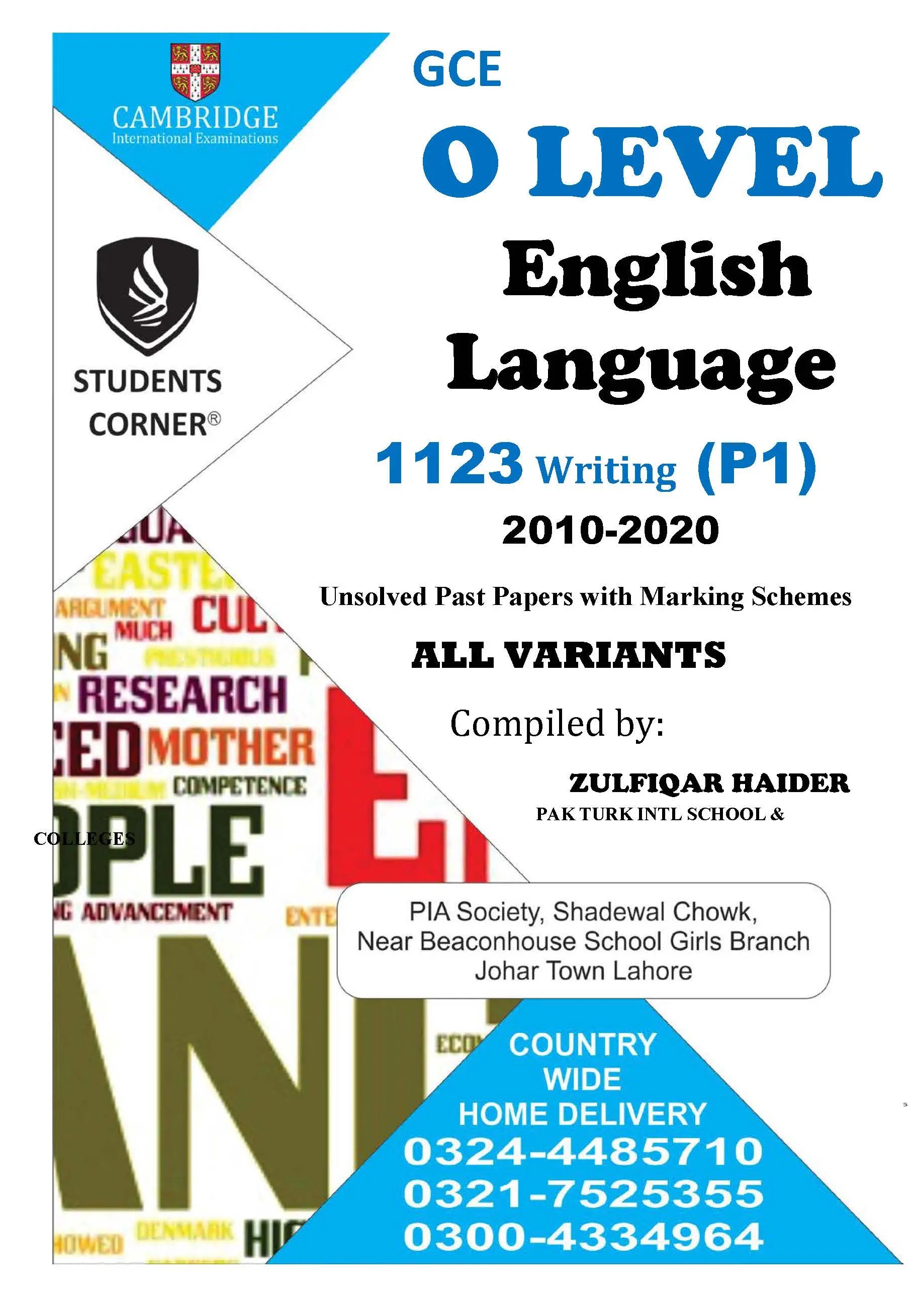 O Level Past papers Get it now - The Stationers