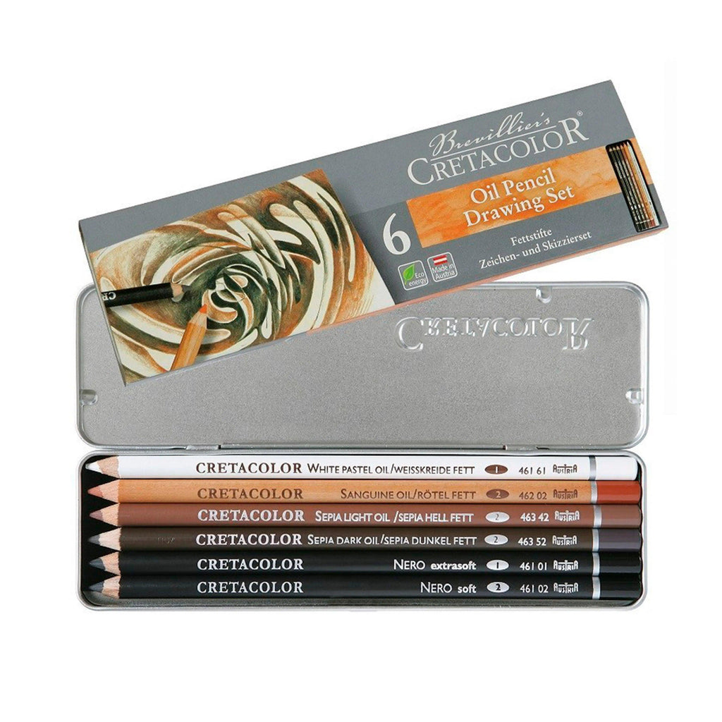 Buy Cretacolor Artists OIL Pencil Drawing Set @ Thestationers.pk
