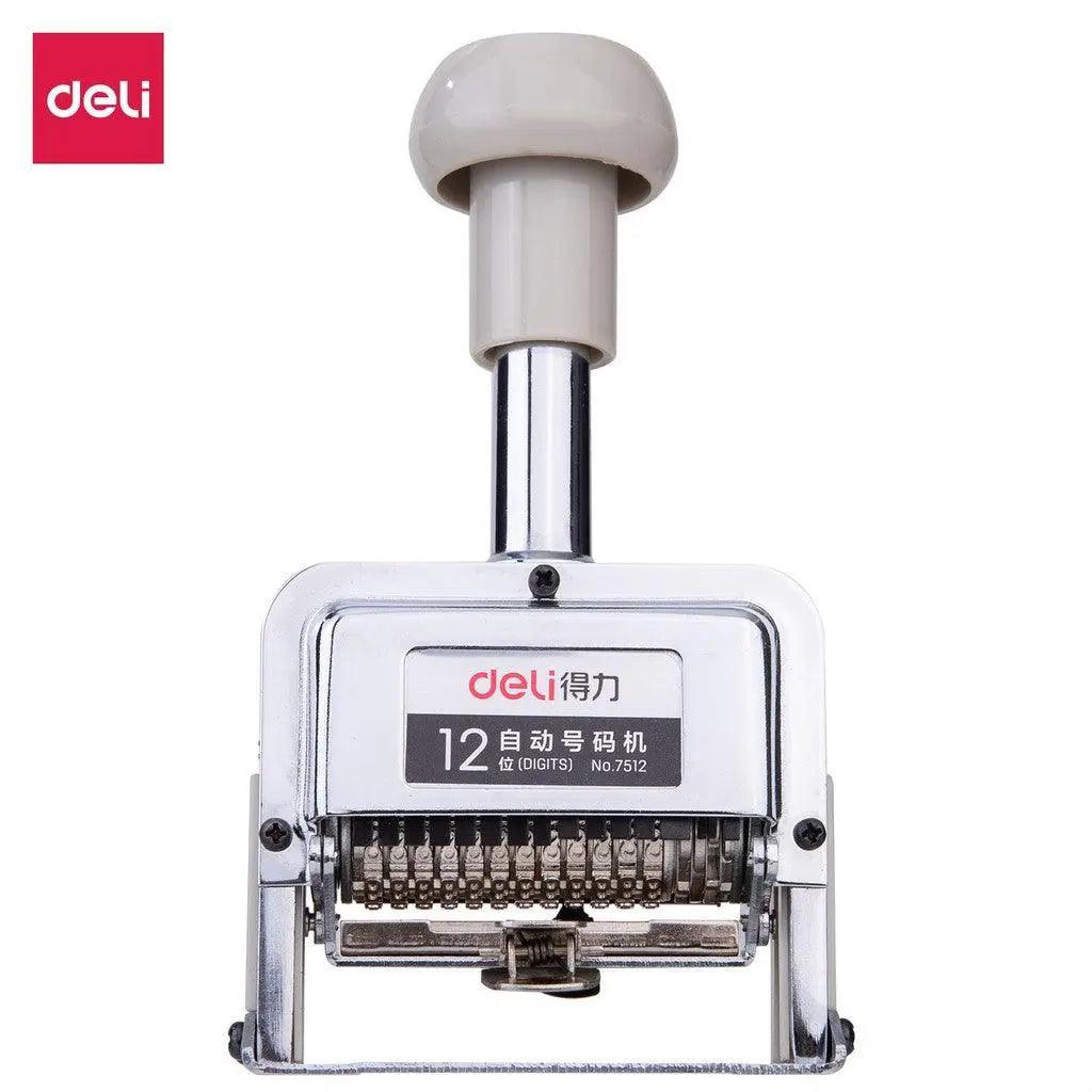 Buy Deli Auto Numbering Machine 12 Digits (7512) @ Thestationers.pk