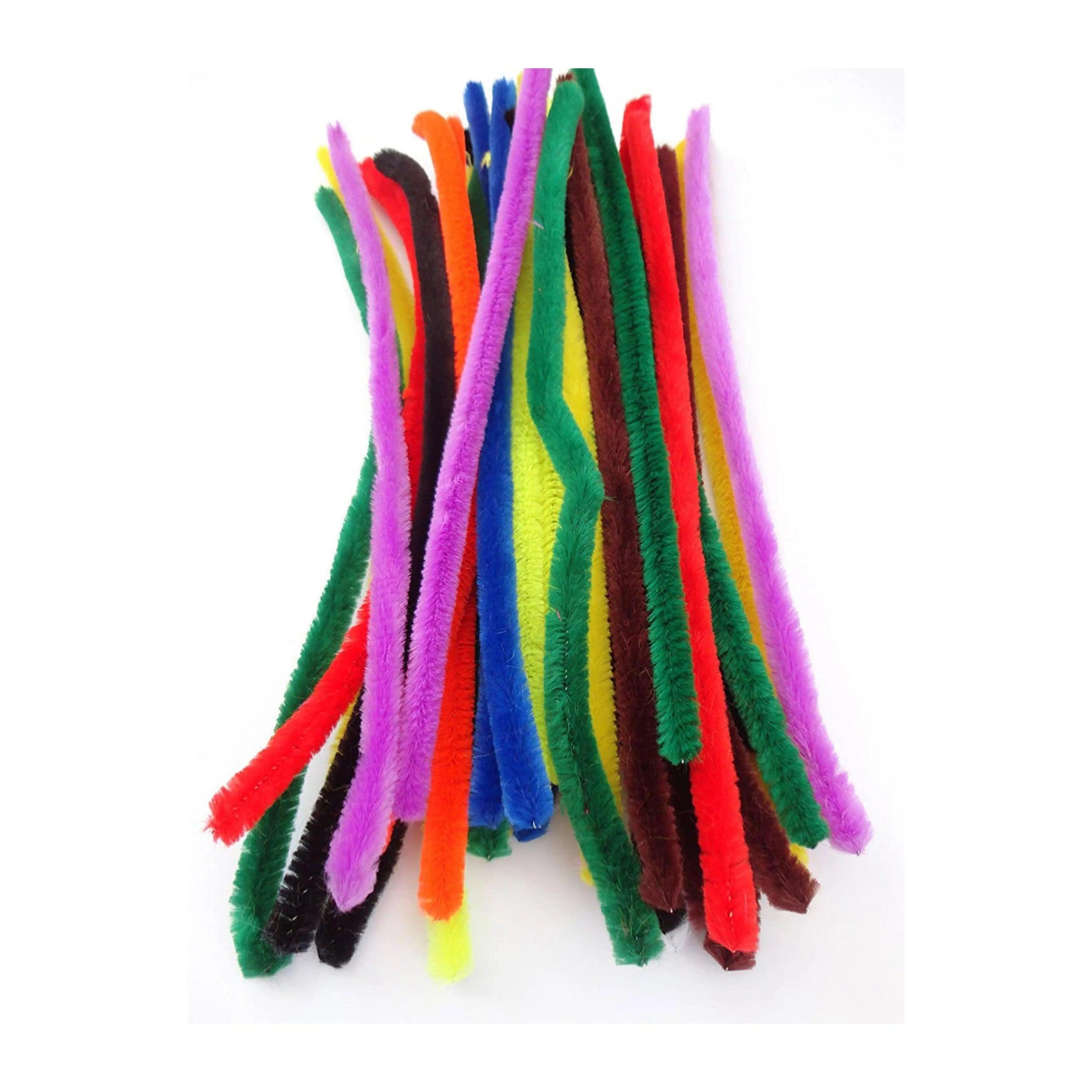 Buy Giant Large Fluffy Chunky Craft Pipe Cleaners The Stationers