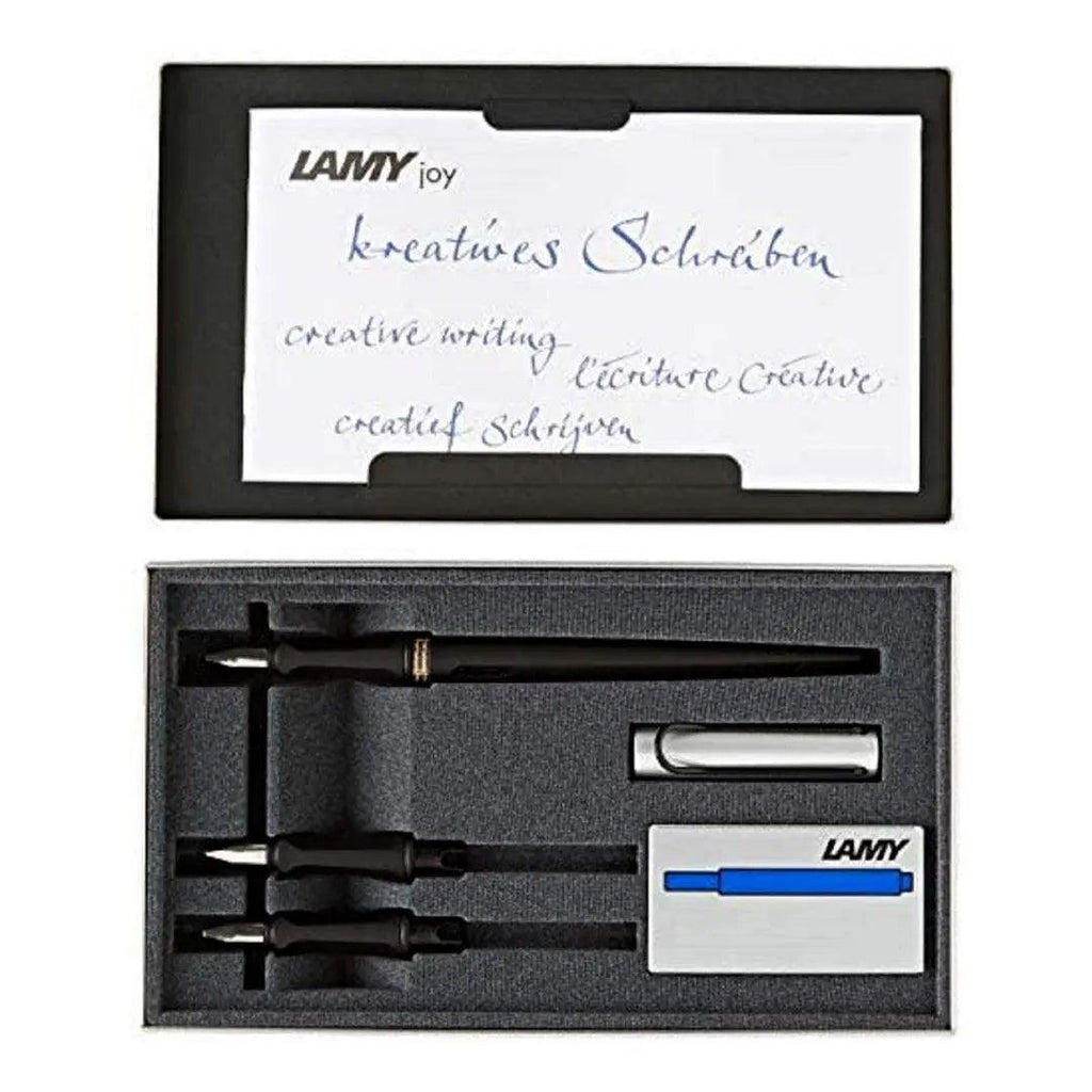 Buy LAMY Joy AL 011 Calligraphy Set in Black and Aluminium with Black ...