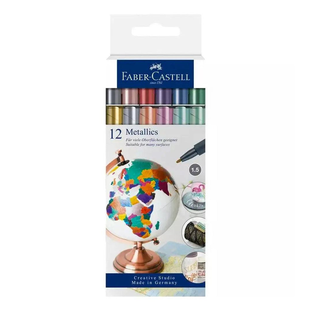 Buy Metallic Marker, cardboard wallet of 12 @ Thestationers.pk