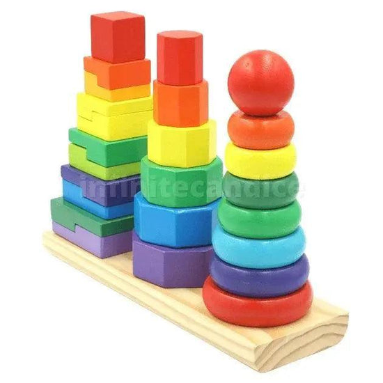 Buy Wooden Stacking & Sorting Tower from The Stationers