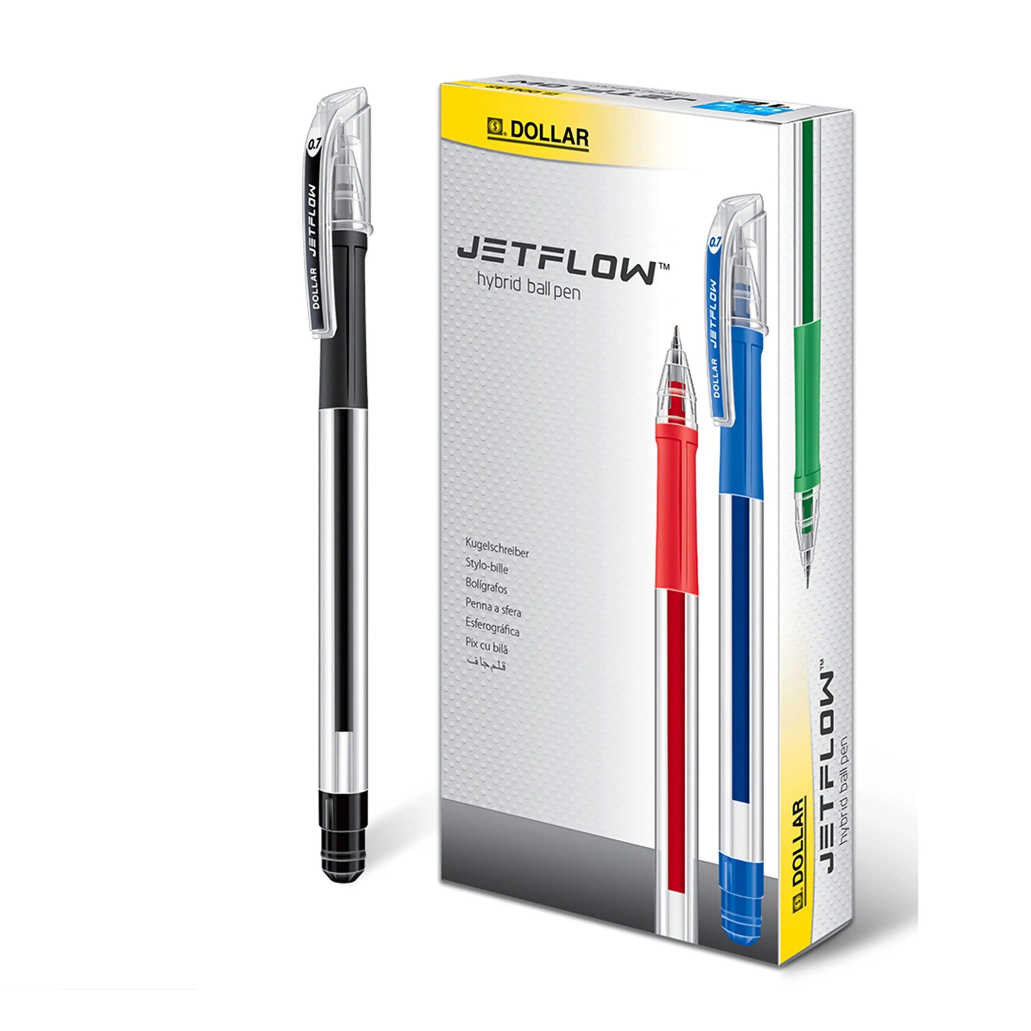 Buy Dollar Ball Pen Jetflow - Black (Pack of 12) Online | Pen & Pencils ...