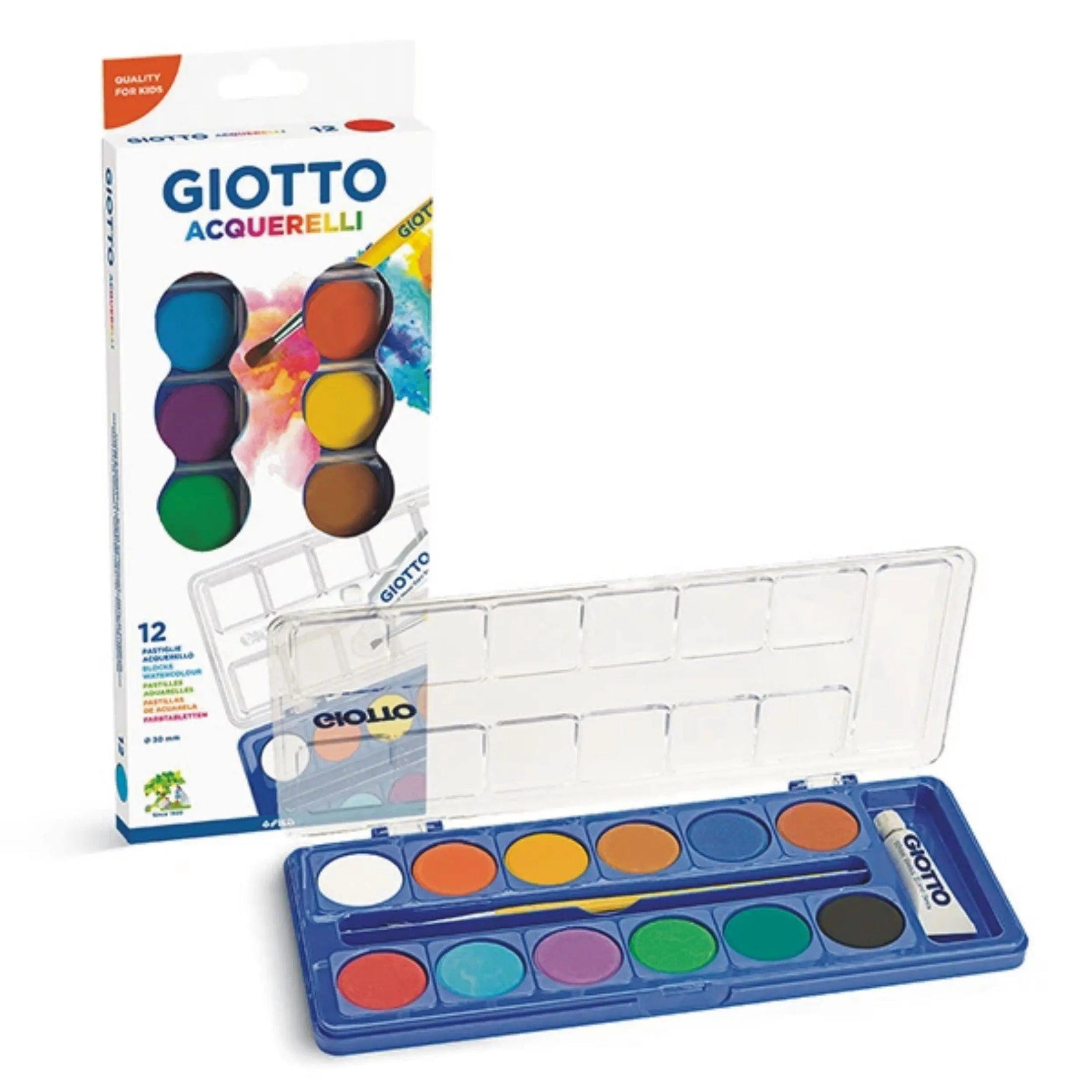 Buy Giotto Acquerelli Watercolor 12 set from The Stationers