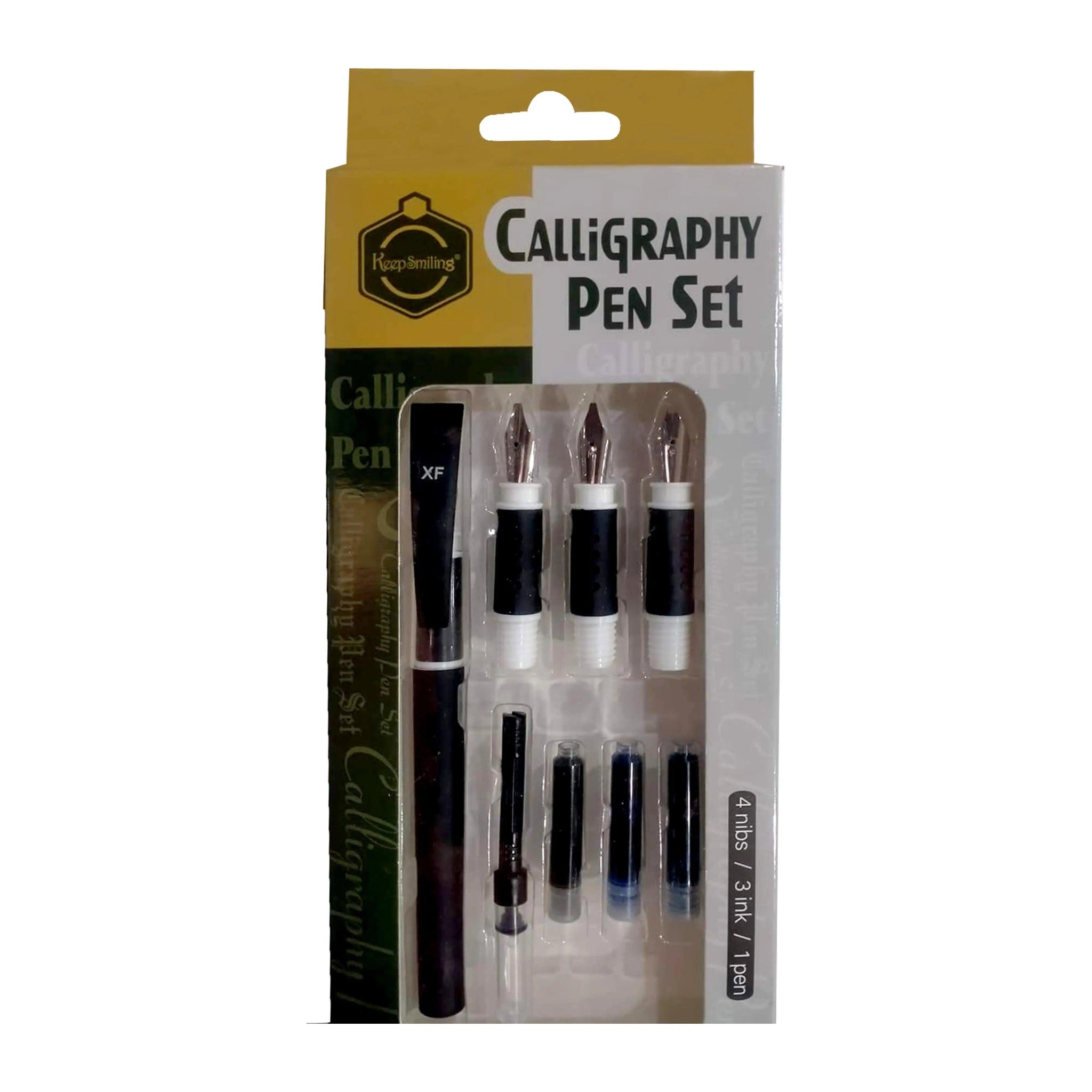 Buy Keep Smiling Calligraphy Pen Set 8 Pcs from The Stationers